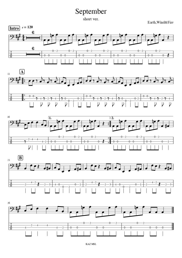 ベースでSeptember/EW&Fを演奏｜弾き方・ポイントを現役音楽講師が解説！ | Music Lesson Lab